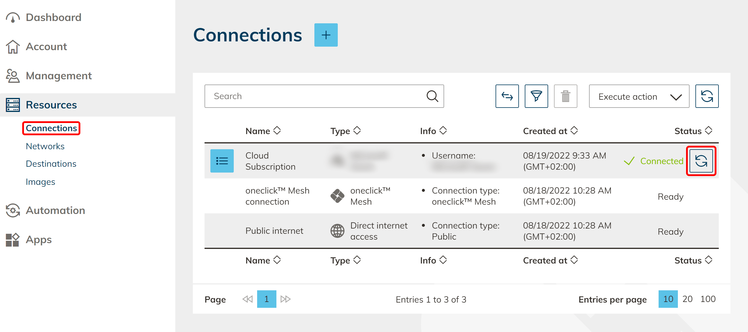 Bestehende Cloud-Ressourcen auslesen | oneclick™ Knowledge Base