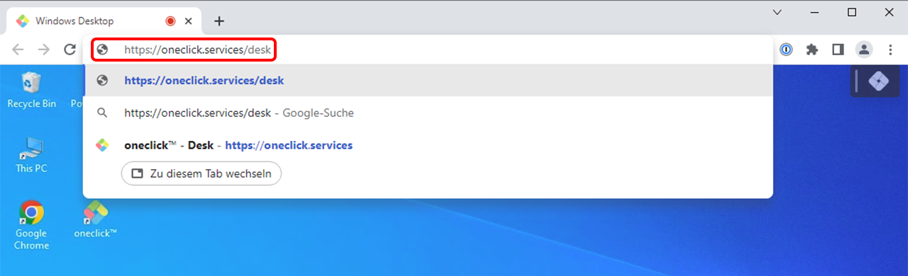 Back to the oneclick™ Desk | oneclick™ Knowledge Base